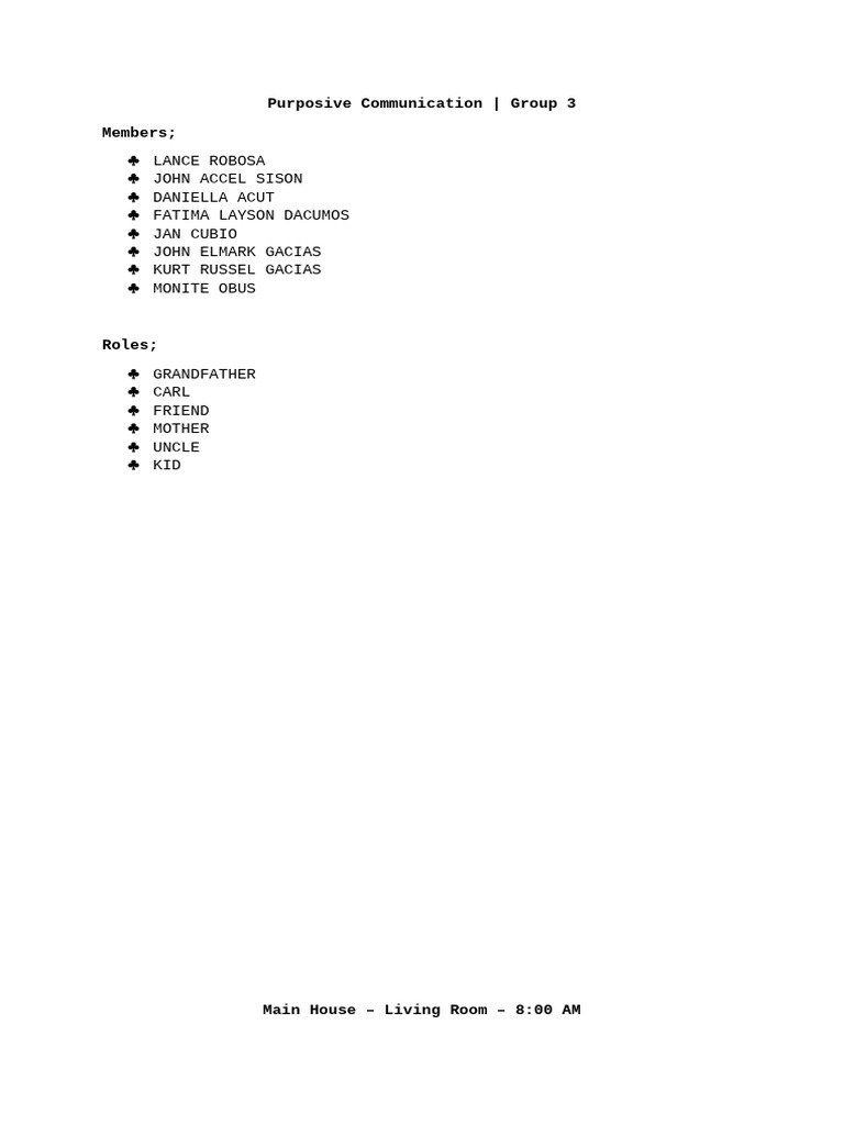 Purposive Communication - Script | PDF