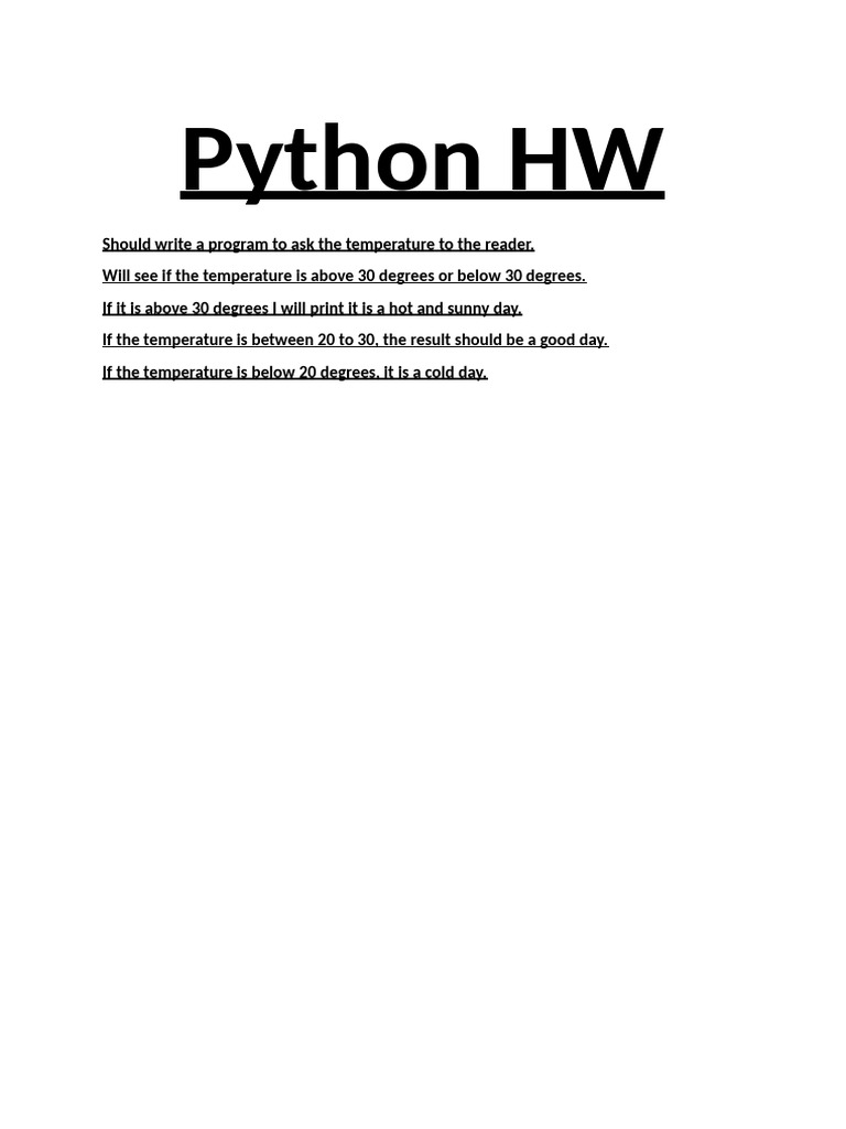 Python HW | PDF