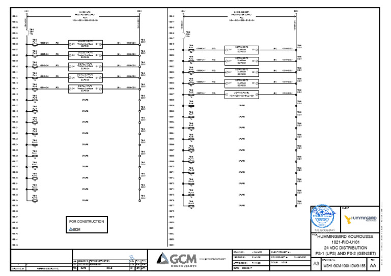 24VDC Distribution Drawing Overview | PDF