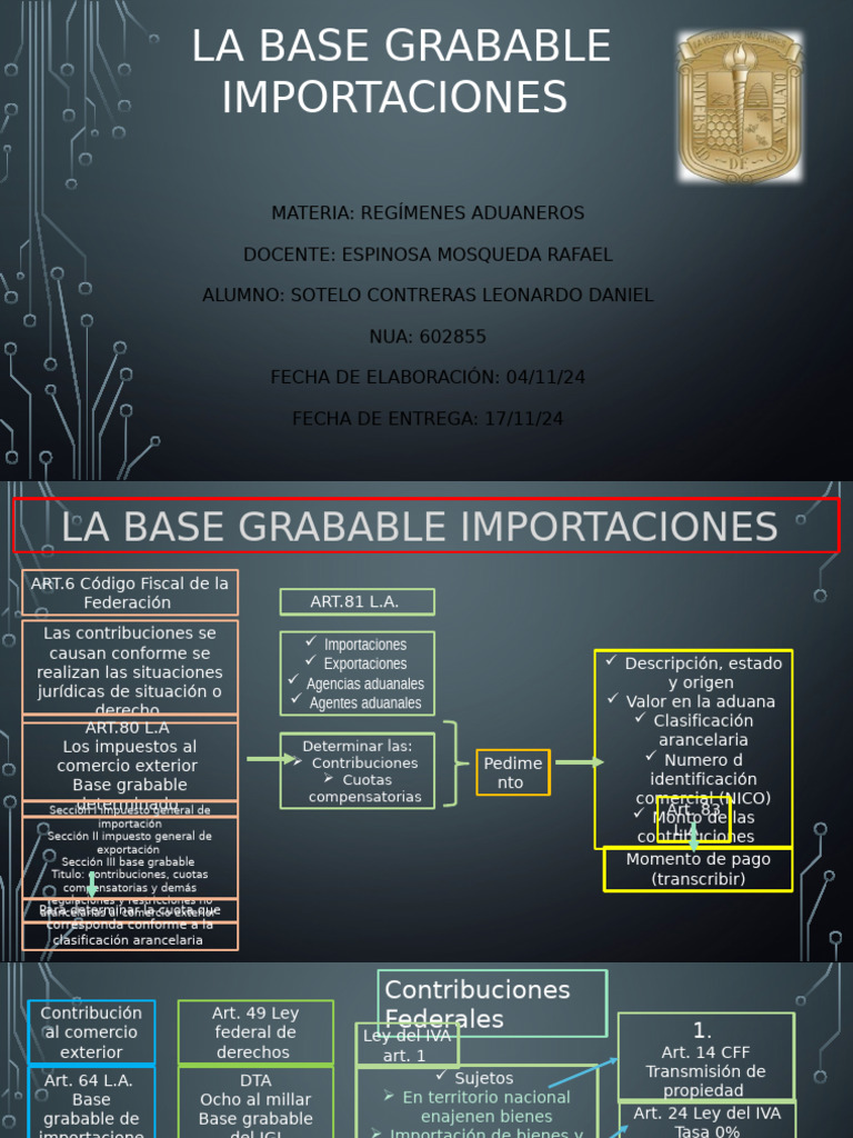 La Base Gravable Importaciones | PDF | aduana | Negocios Internacionales