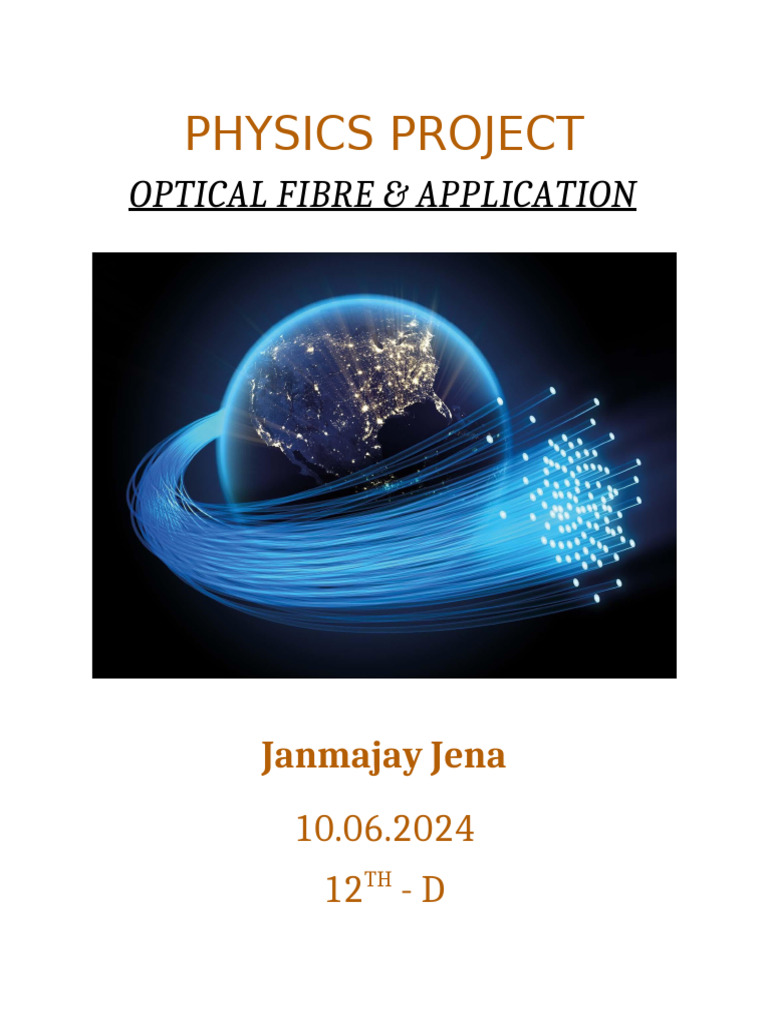 Report 275 | PDF | Fiber Optic Communication | Optical Fiber