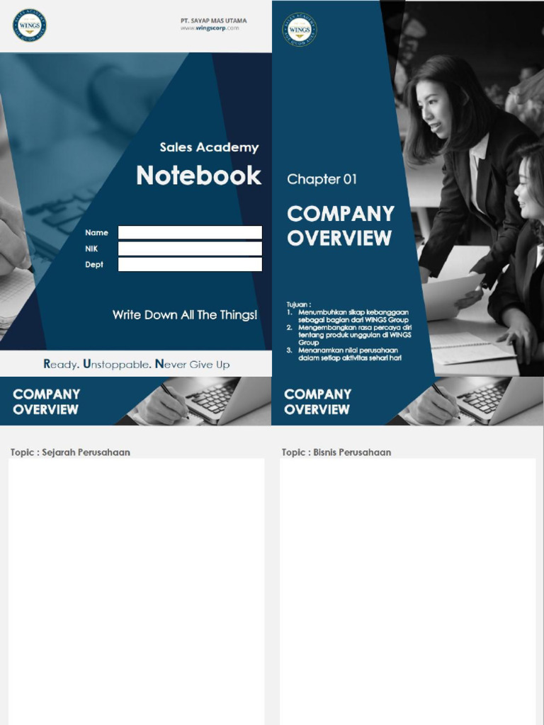 Training Notebook - SA Dry | PDF