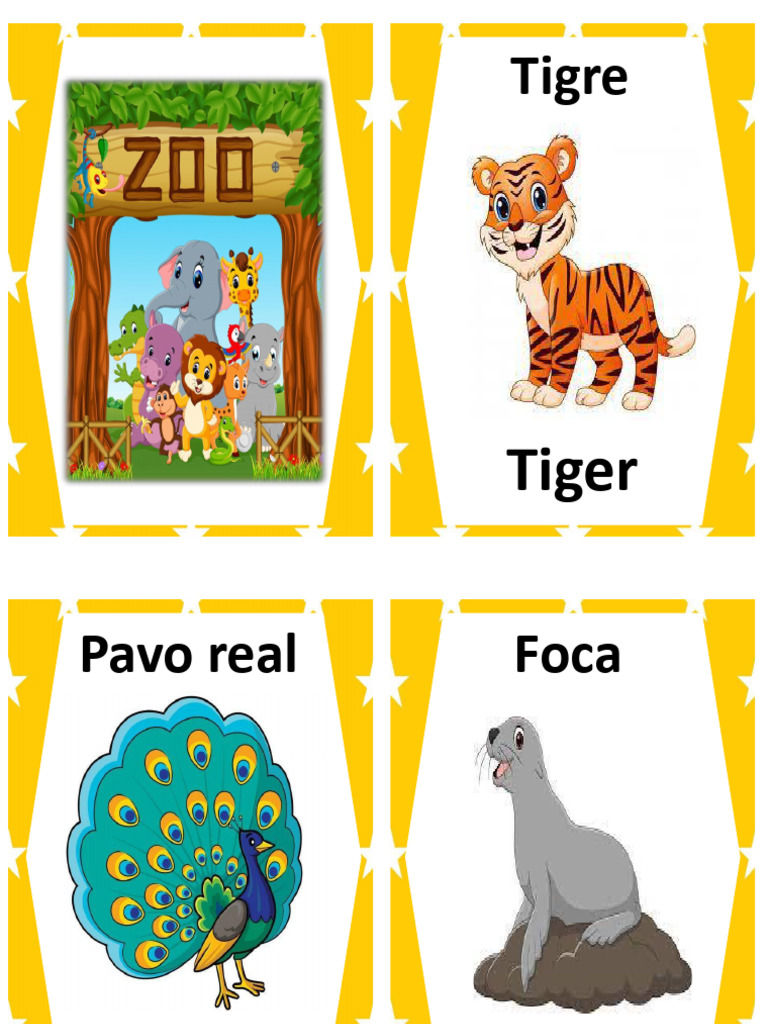 Animales Del Zoologico | PDF