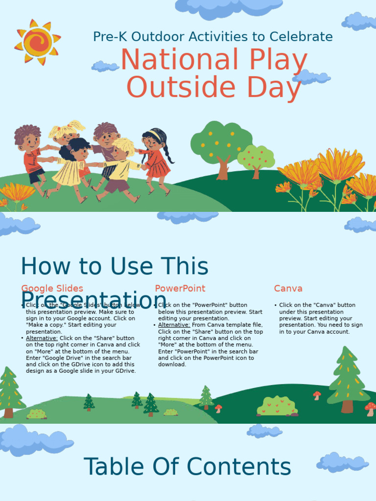 Pre-K Outdoor Activities To Celebrate National Play Outside Day ...