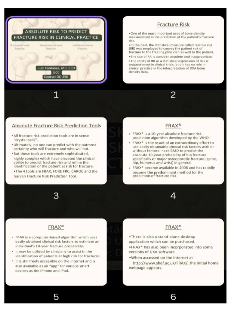 Absolute Risk To Predict Fracture Risk in Clinical | PDF