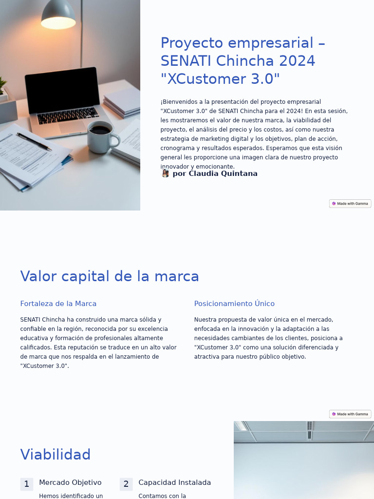 Proyecto Empresarial SENATI Chincha 2024 XCustomer 30 | PDF | Marketing ...