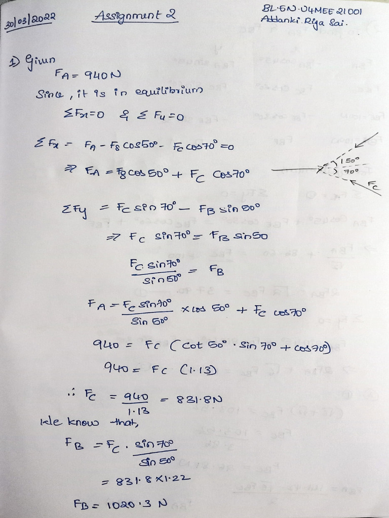 BL - en.U4MEE21001 Riya 19 MEE Assignment 2 | PDF