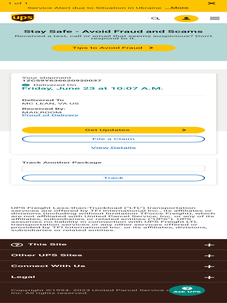 Tracking UPS - United States | PDF | Social Science