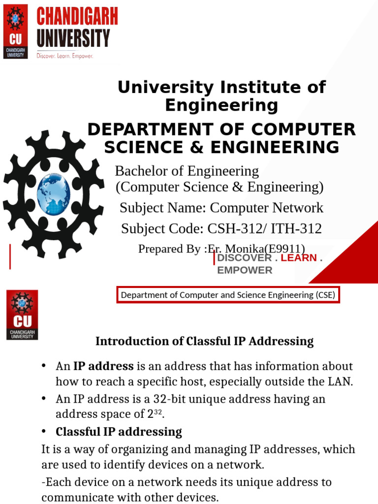 PPT4-Classful IP Addressing | PDF | Ip Address | Computer Network