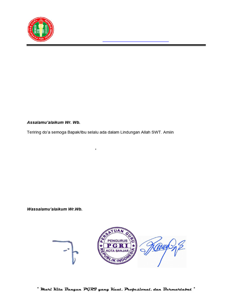 026 - Surat Undangan Rapat Persiapan Hut Ke-79 Pgri Dan HGN 2024 | PDF