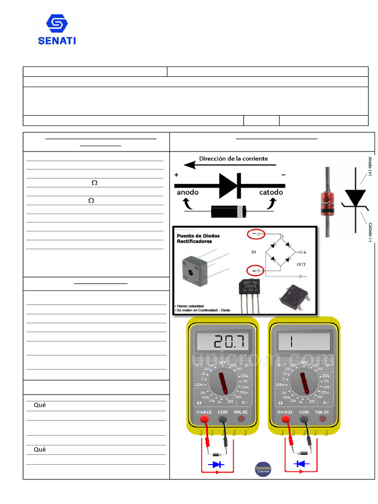 Hoja de Procesos Sem V t05 | PDF | Rectificador | Red eléctrica