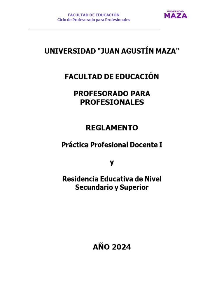 Reglamento PPD - RE 2024 | PDF | Maestros | Aprendizaje