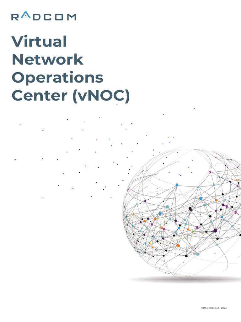 Radcom Virtual Noc Pdf Cloud Computing Internet Of Things