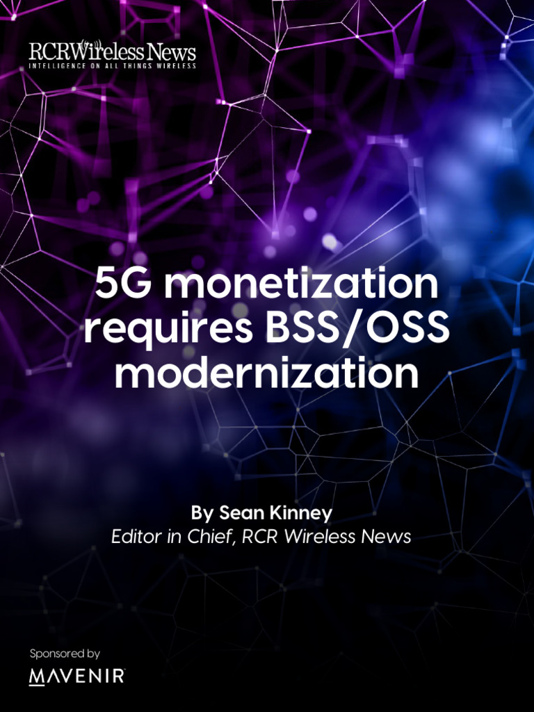 5G Monetization Needs BSS/OSS Update | PDF | Artificial Intelligence | Intelligence (AI) & Semantics