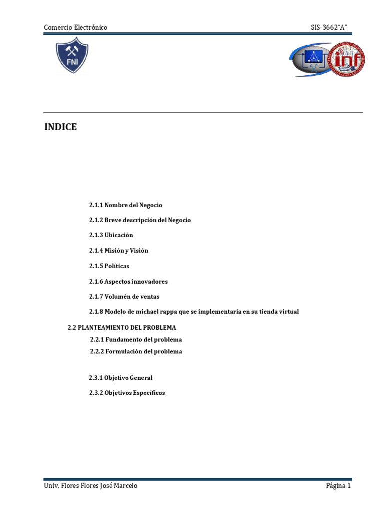 Guia de Proyecto SIS-3662 A | PDF | Comercio electrónico | Modelo de ...