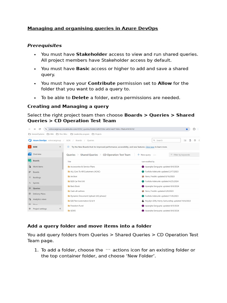 Managing and Organising Queries in Azure DevOps | PDF | Icon (Computing) | System Software