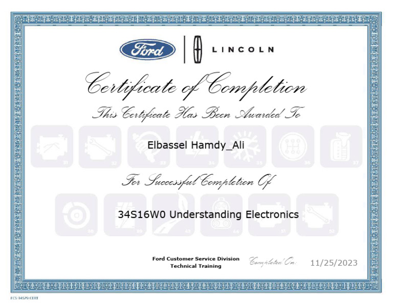 34S16W0 Understanding Electronics-Elbassel Hamdy Ali Cert | PDF