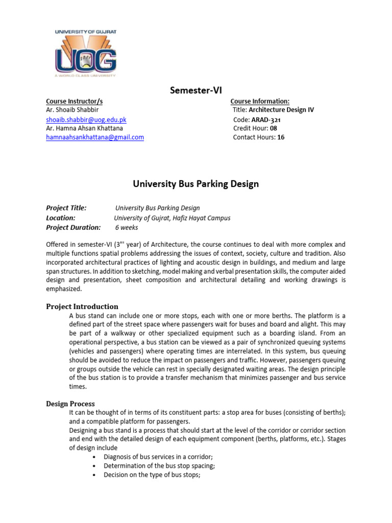 Bus Stand Design Program-1 | PDF | Bus | Accessibility