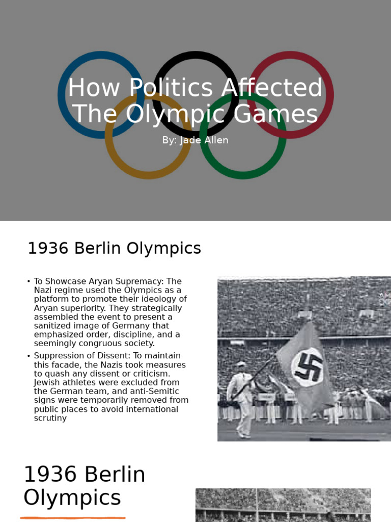 How Politics Affected The Olympic Games | PDF | Olympic Games