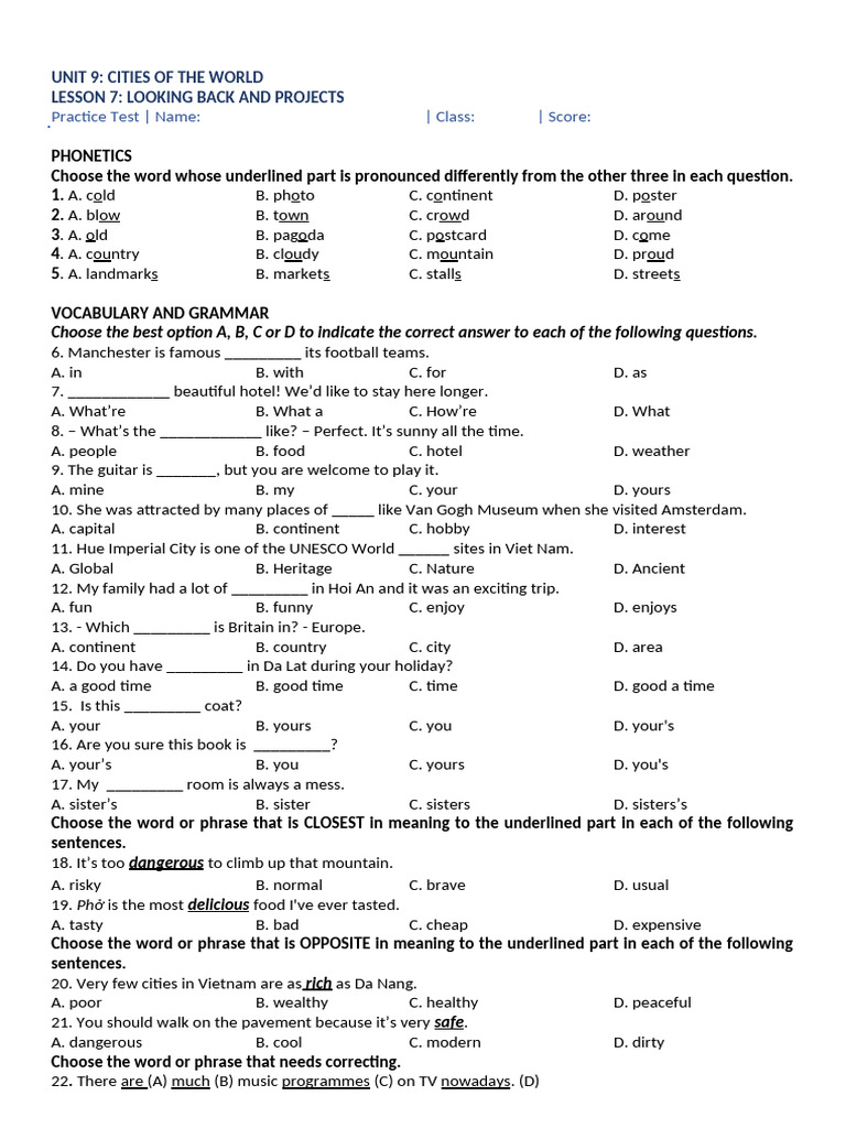 G6 Unit 9 Lesson 7 (1) | PDF