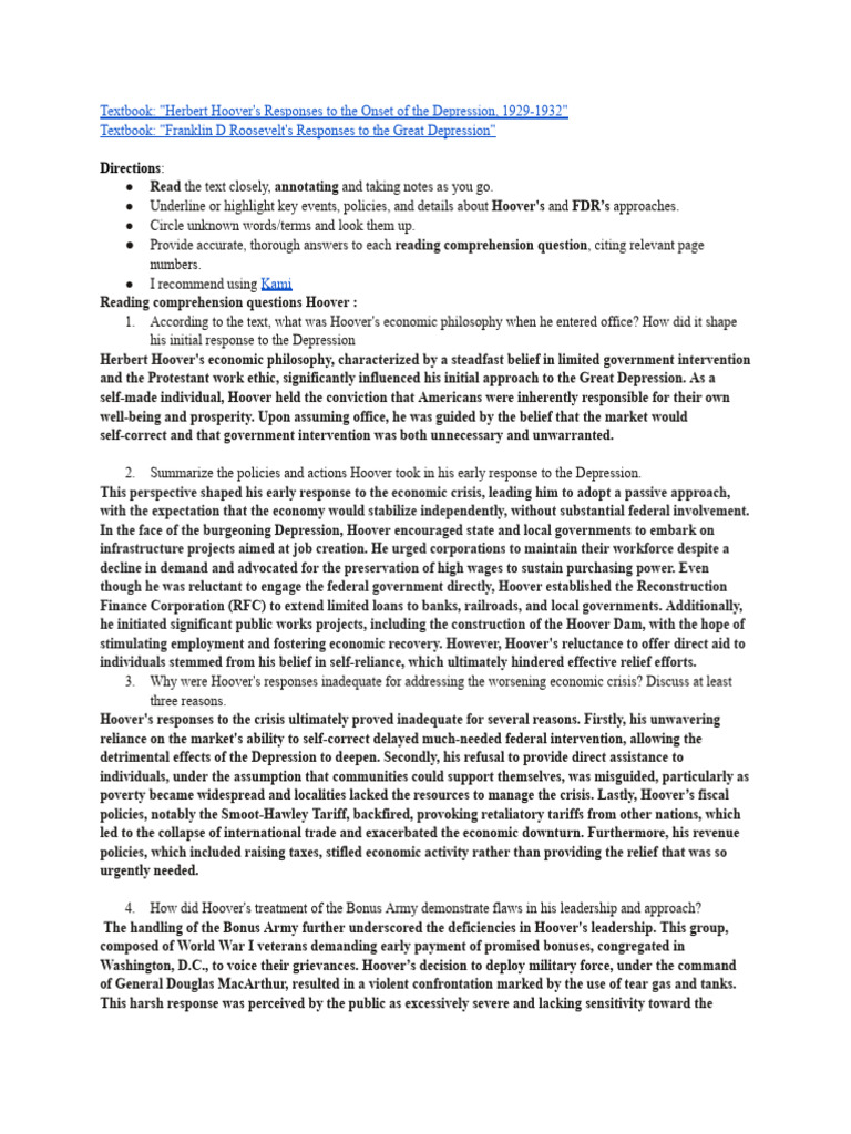 FDR Reading | PDF | New Deal | Great Depression