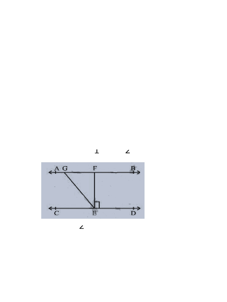 Grade 9 MCQ (Lines and Angles) E.E.S | PDF | Triangle | Elementary Geometry