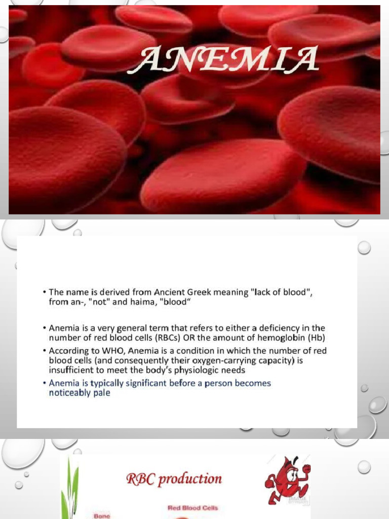 Anaemia | PDF | Science & Mathematics
