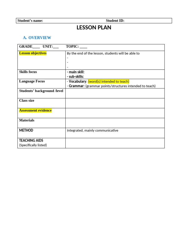 Lesson Plan - Skills | PDF | Career & Growth