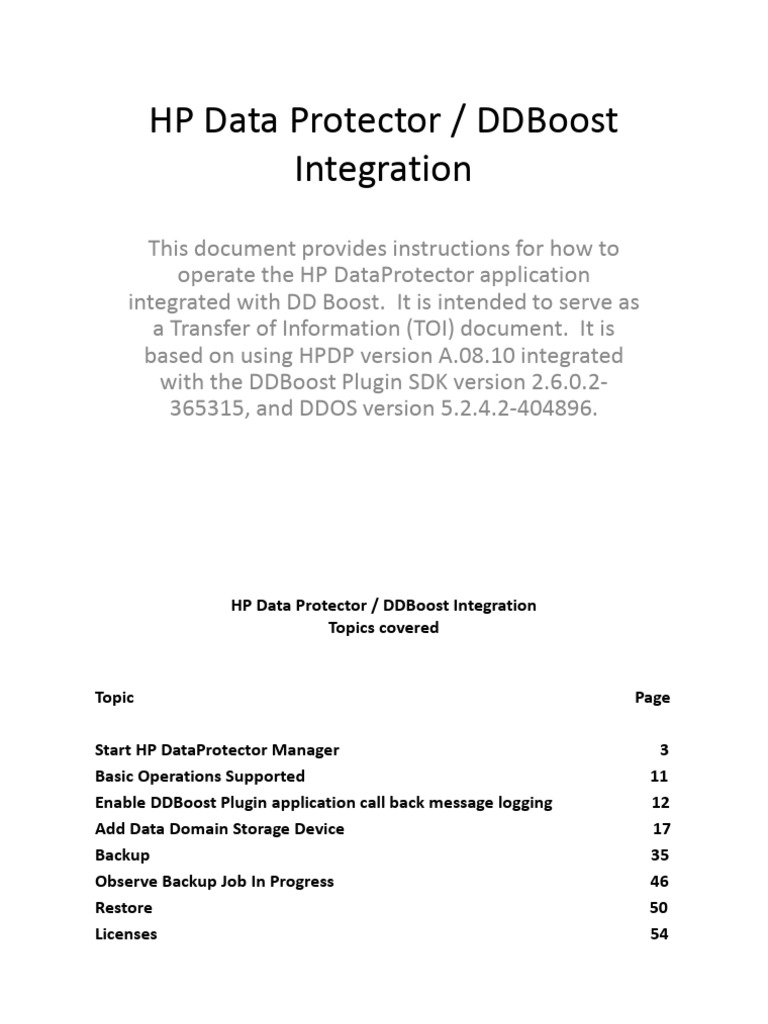 EMC Datadomain-HP | PDF | Backup | Computer File