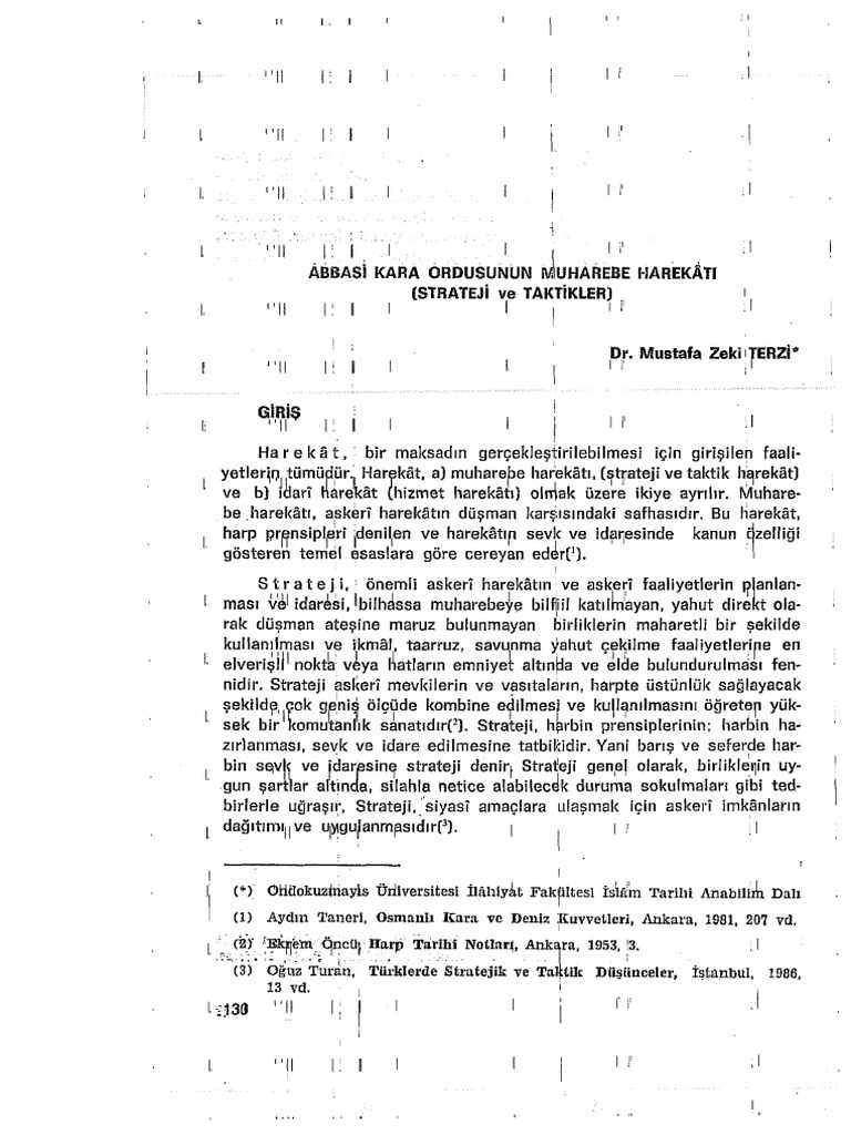 Abbasi Kara Ordusunun Muharebe Harek - T - (Strateji Ve Taktikler ...