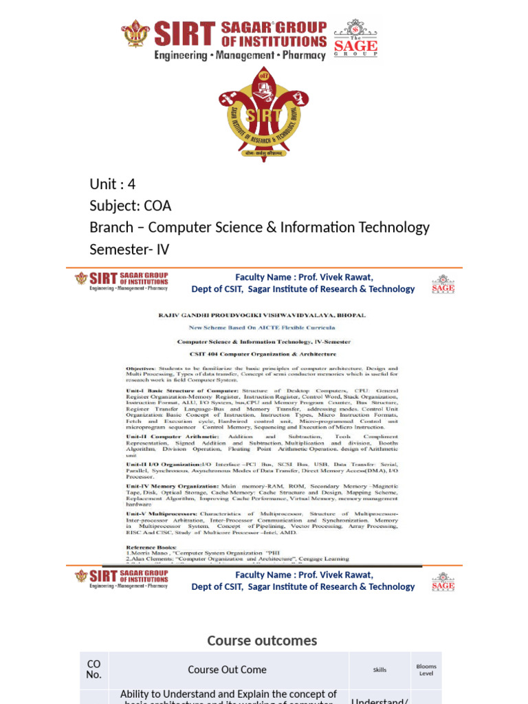 Unit 4 | PDF | Computer Data Storage | Cpu Cache Unit 4 | PDF | Computer Data Storage | Cpu Cache