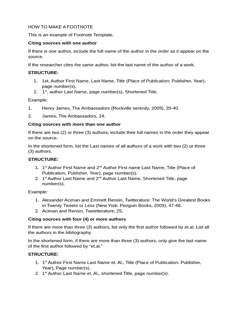 How to Create Footnotes Properly | PDF | Books