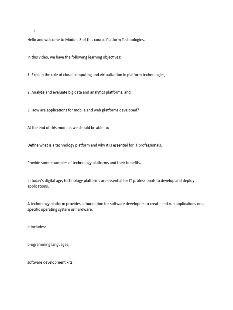 Module 3 Free Elective | PDF | Cloud Computing | Virtual Machine