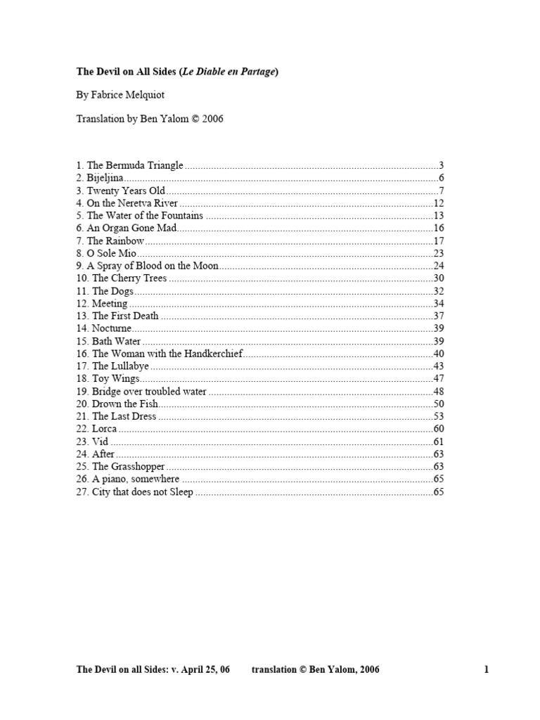 The Devilon All Sidesv 6 | PDF | Young Adult
