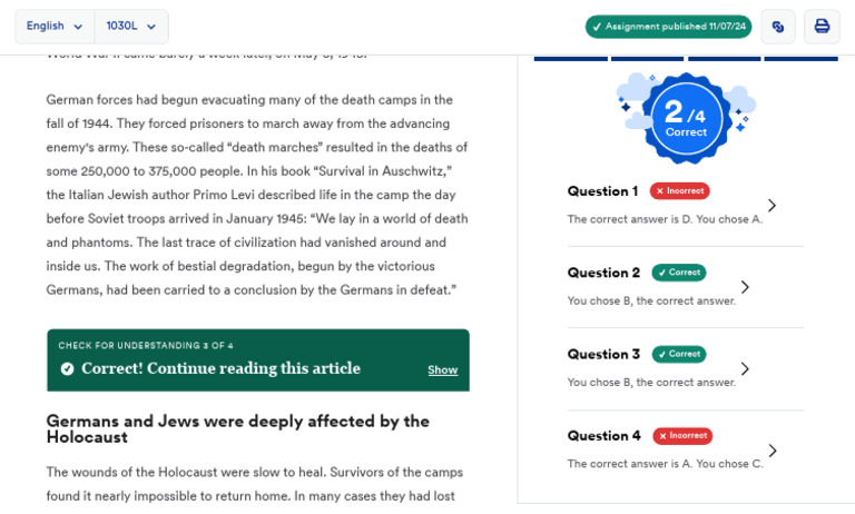 Holocaust Impact on Survivors and Germany | PDF