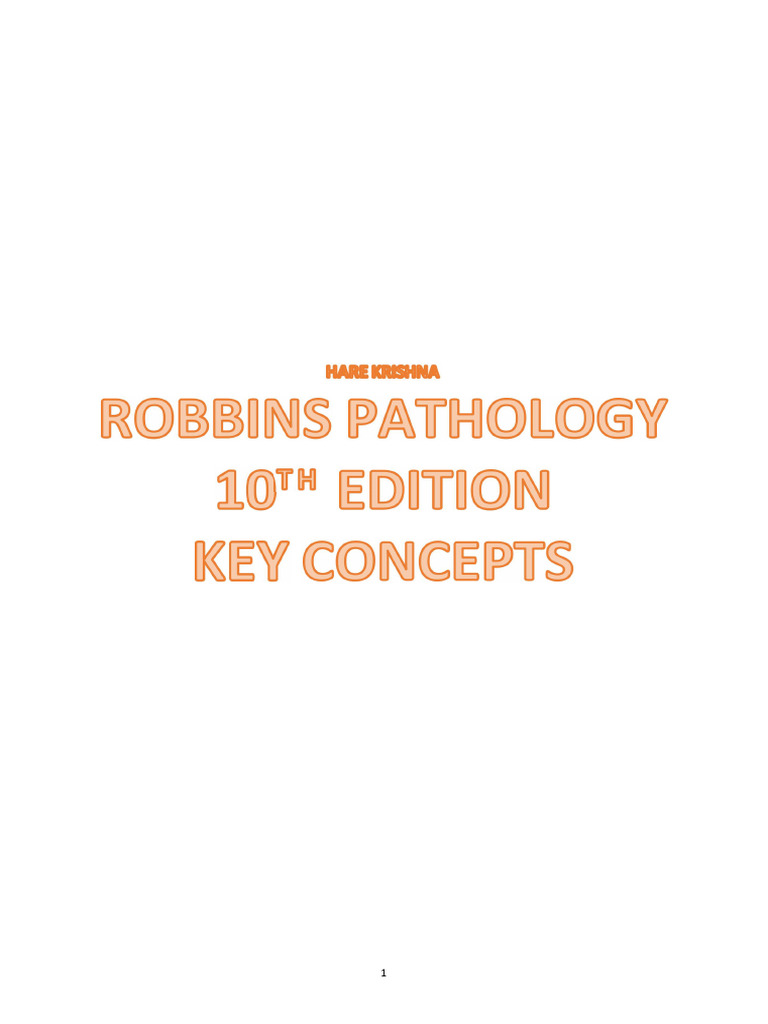 Robbins Key Concept | PDF | Inflammation | Immune System