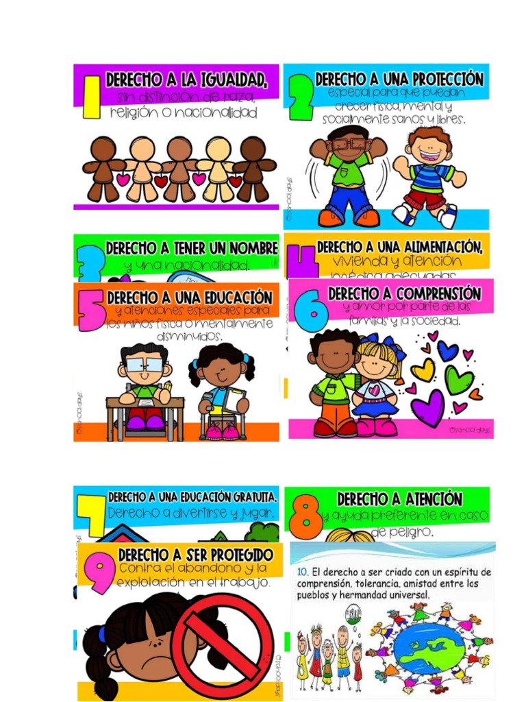 Imagenes Derechos Del Niño Pdf