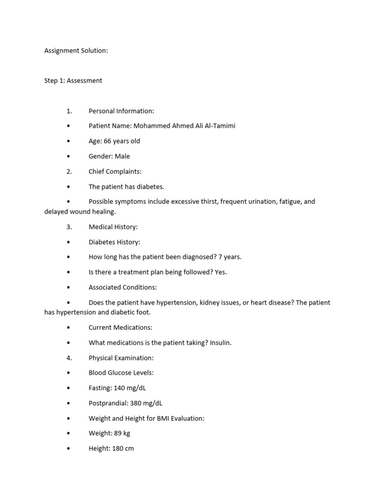 Assignment Solution | PDF | Wellness