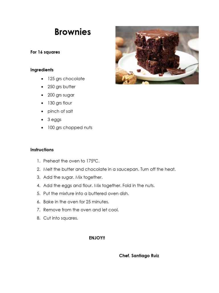 Brownies | PDF