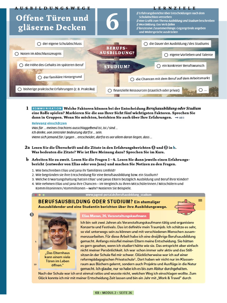 Vielfalt C1.1 KB Lektion 6 | PDF