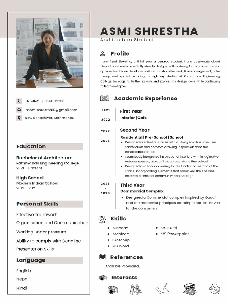 Simple Professional CV Resume | PDF