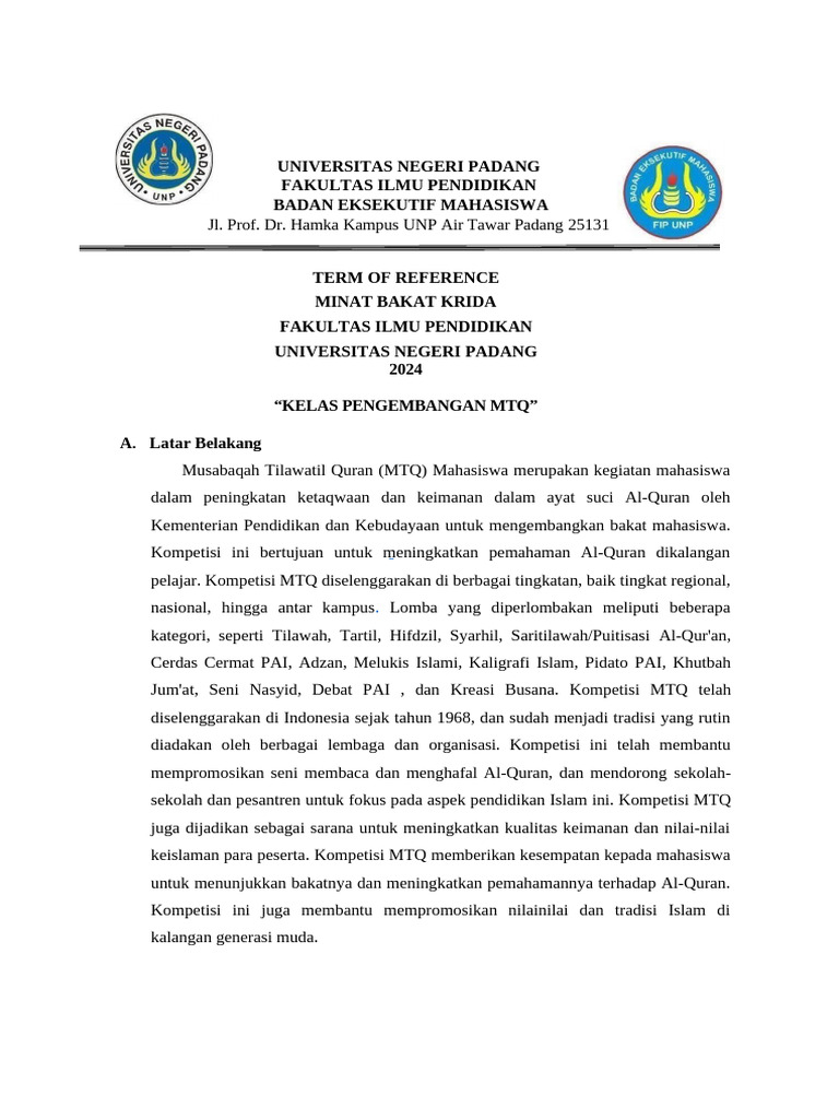 Forsis Tor Smart Krida 2024 Unp | PDF