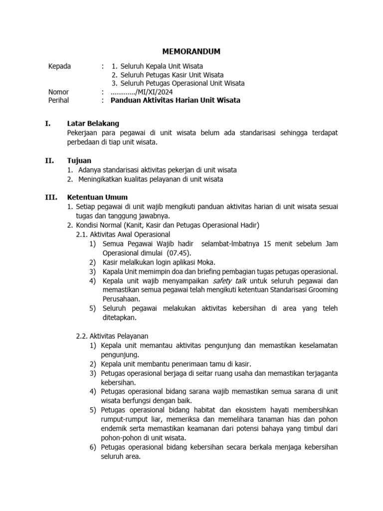 Memo Panduan Aktivitas Unit-1 | PDF