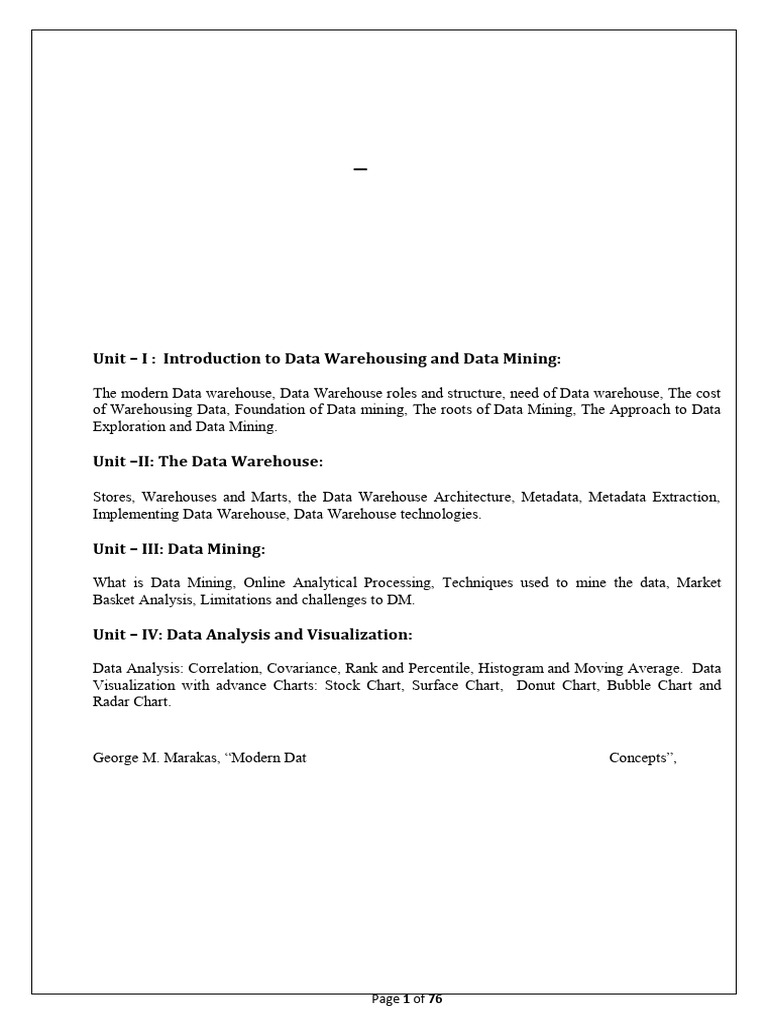 Sem-5 Data Mining e Book | PDF