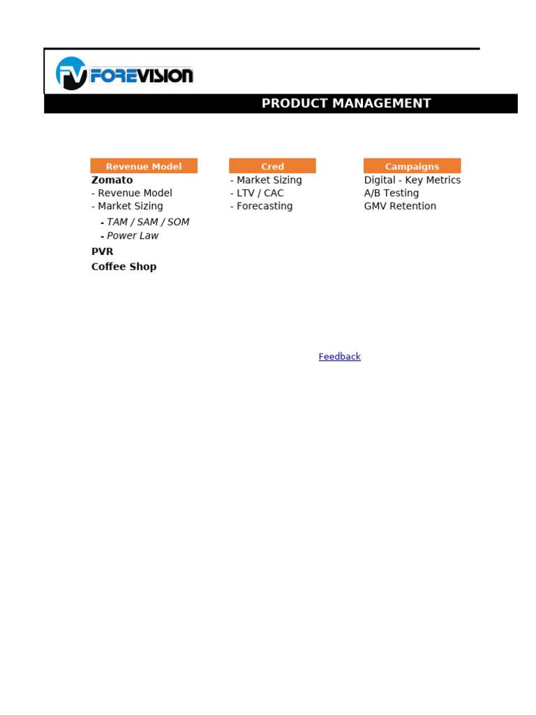 PM Exercises | PDF | Marketing | Business