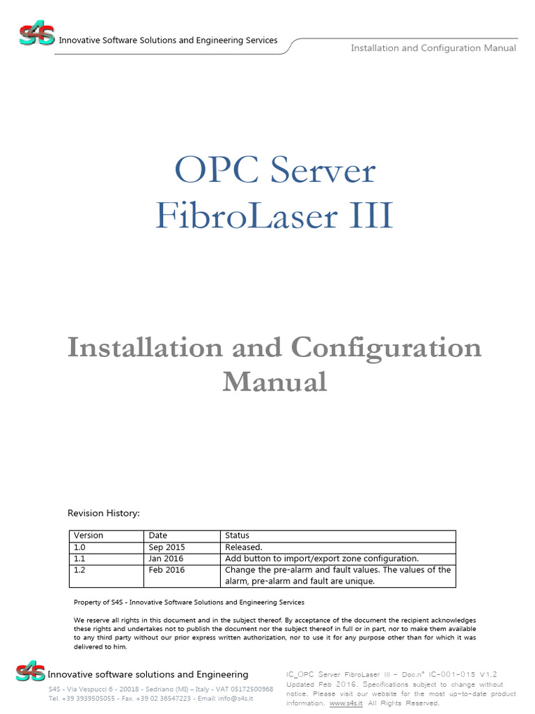 IC - OPC Server - FibroLaser III V1.2 | PDF | Component Object Model | Computer Engineering
