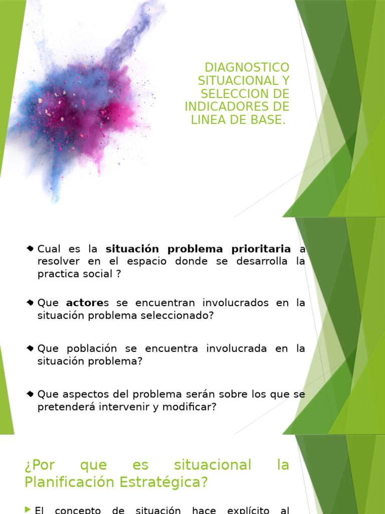 Diagnostico Situacional y Linea de Base | PDF | Marco conceptual | Realidad