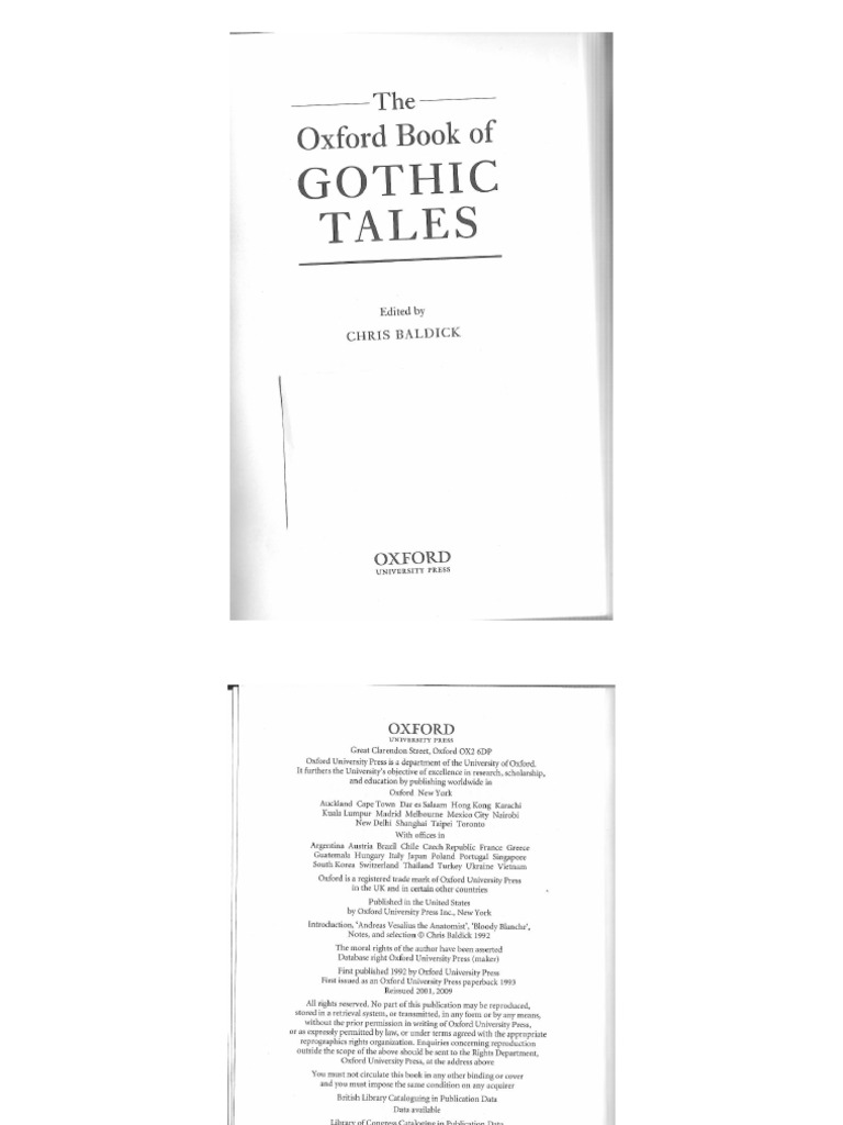 Baldick - Introduction To Gothic | PDF