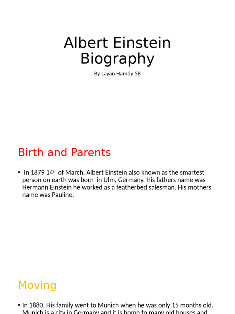 Albert Einstein: Life and Achievements | PDF | Albert Einstein | Physics