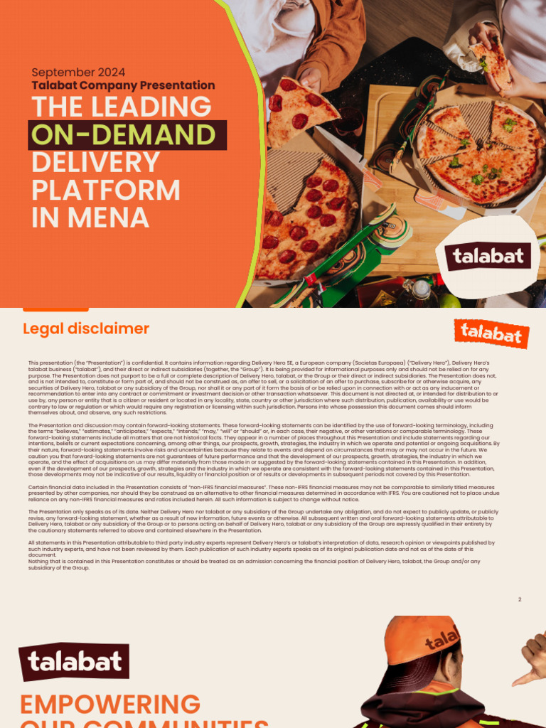 Talabat Company Overview and Growth | PDF | E Commerce | Gulf ...